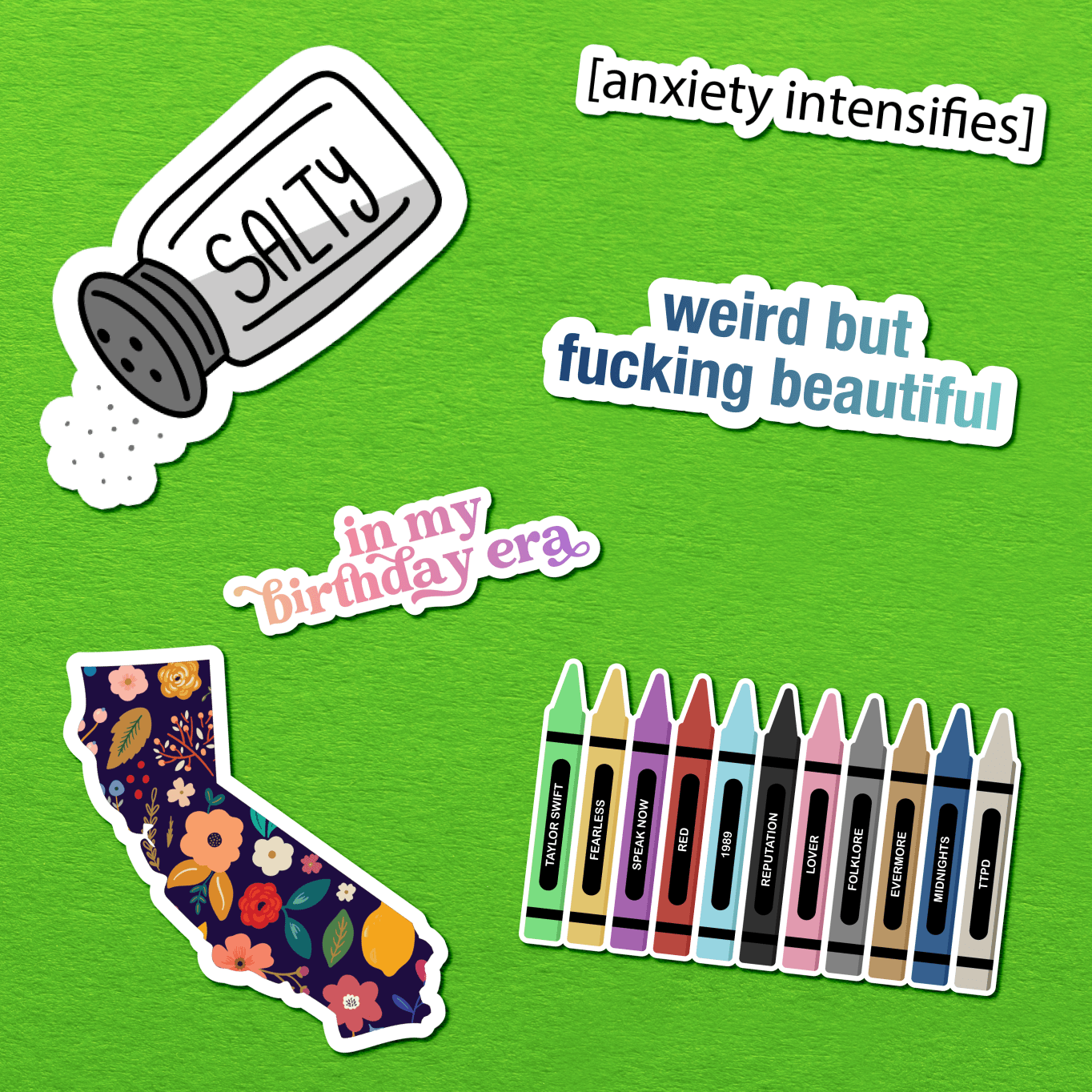 Die Cut Stickers - Waterproof Vinyl Stickers – Footnotes Paper