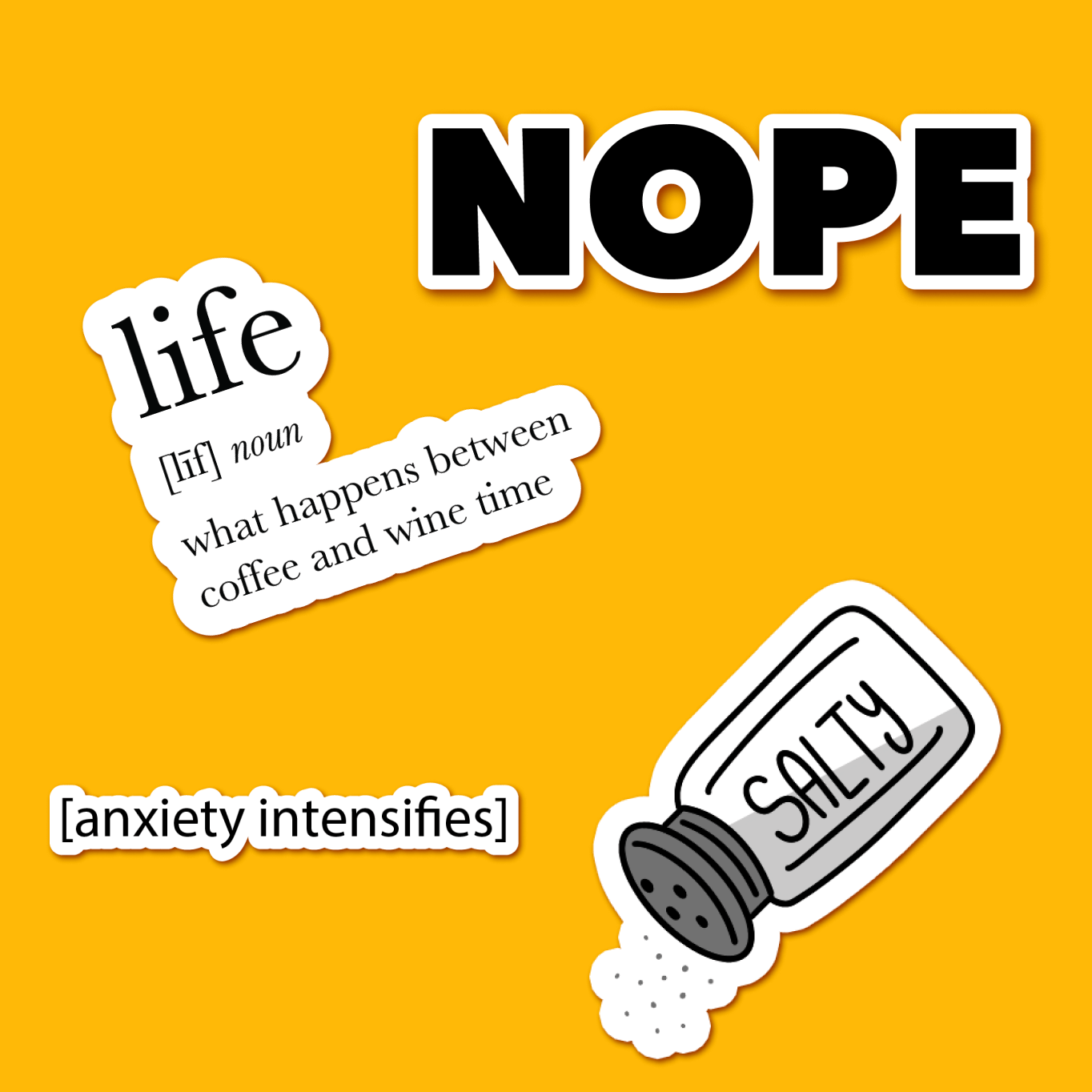 Funny Stickers – Waterproof & Hilarious Designs – Footnotes Paper