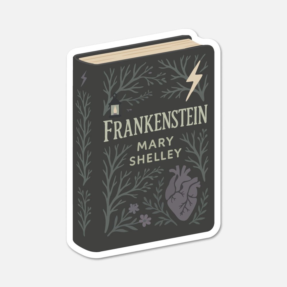 Frankenstein book sticker Ð gothic literature decal – Footnotes Paper