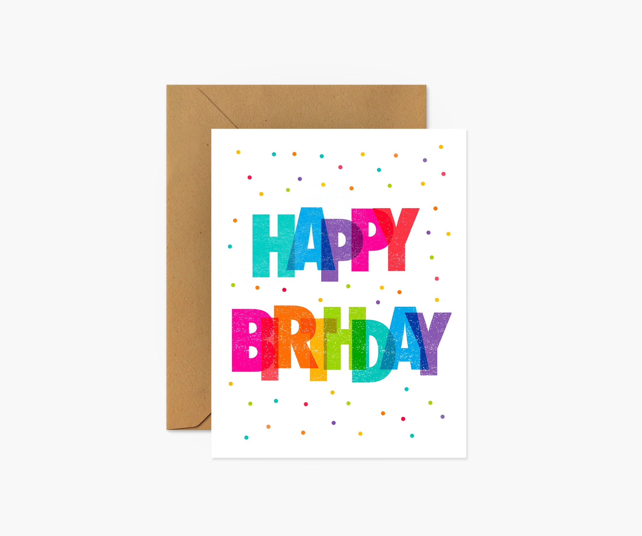 Happy Birthday Colorful Birthday Card | Footnotes Paper
